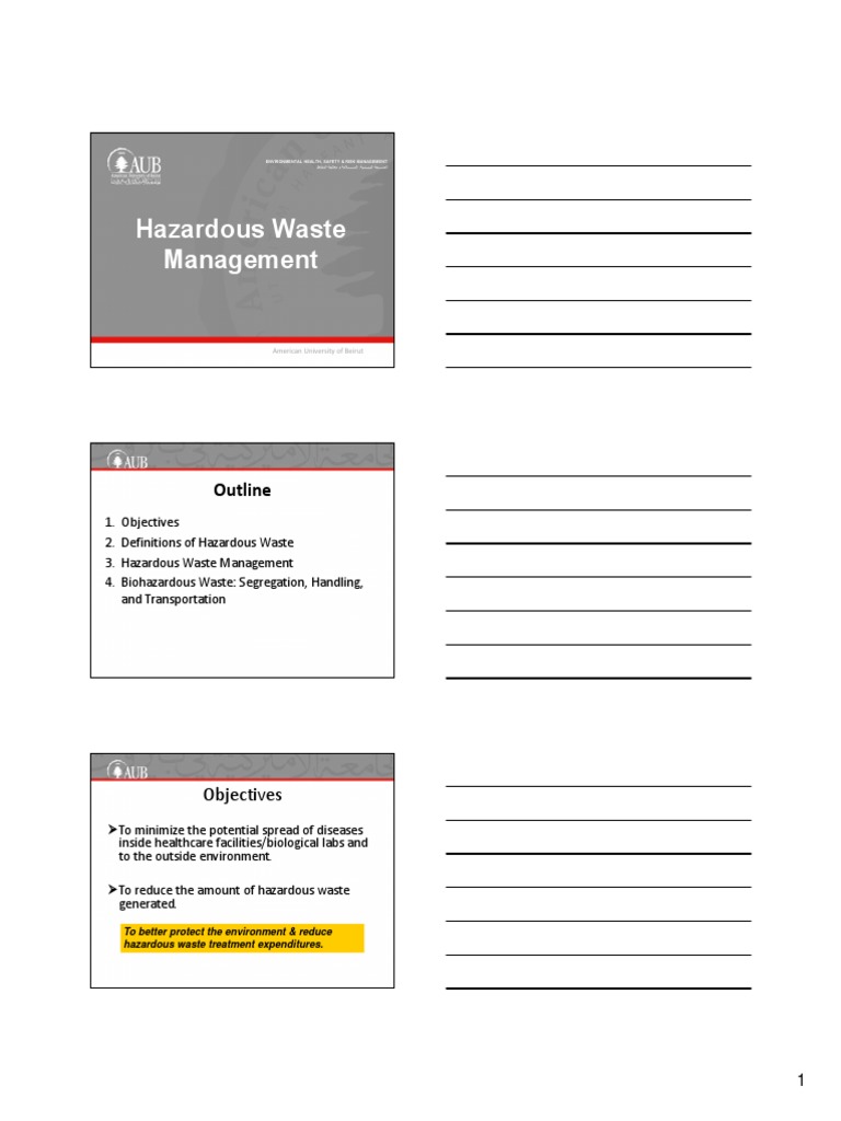 Hazardous Waste Management Guide | PDF | Waste | Hazardous Waste