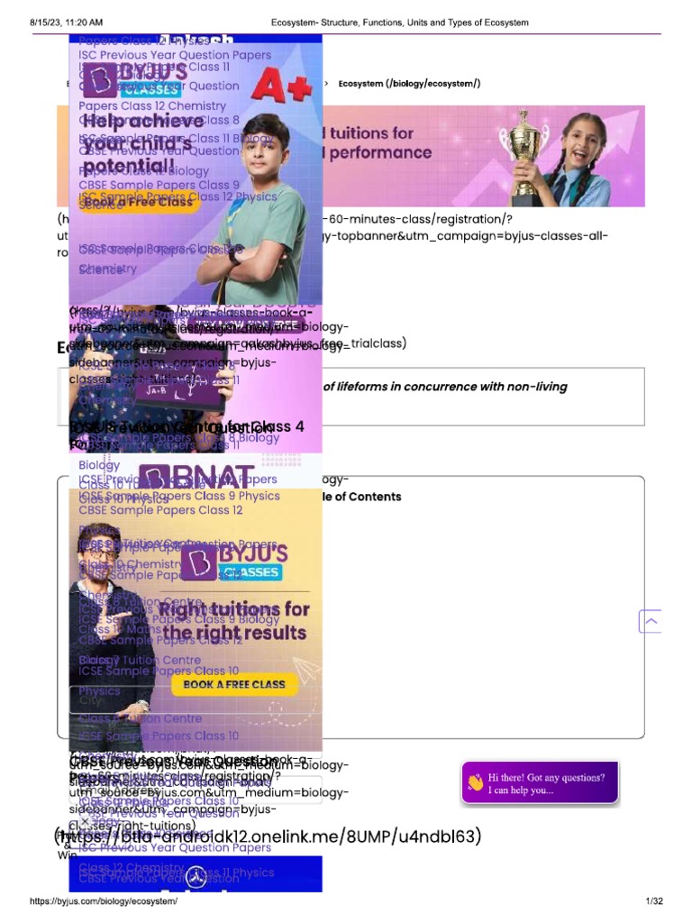 Environment Ecosystem | PDF