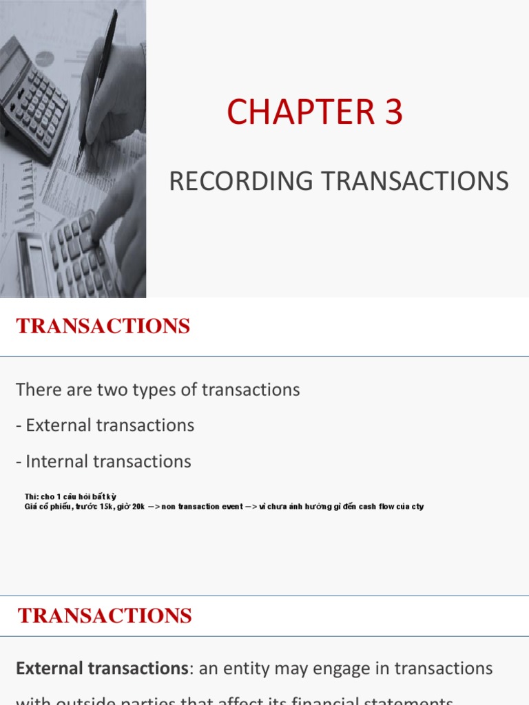 (Accounting) Chapter 3. Recording Transactions | PDF | Debits And ...