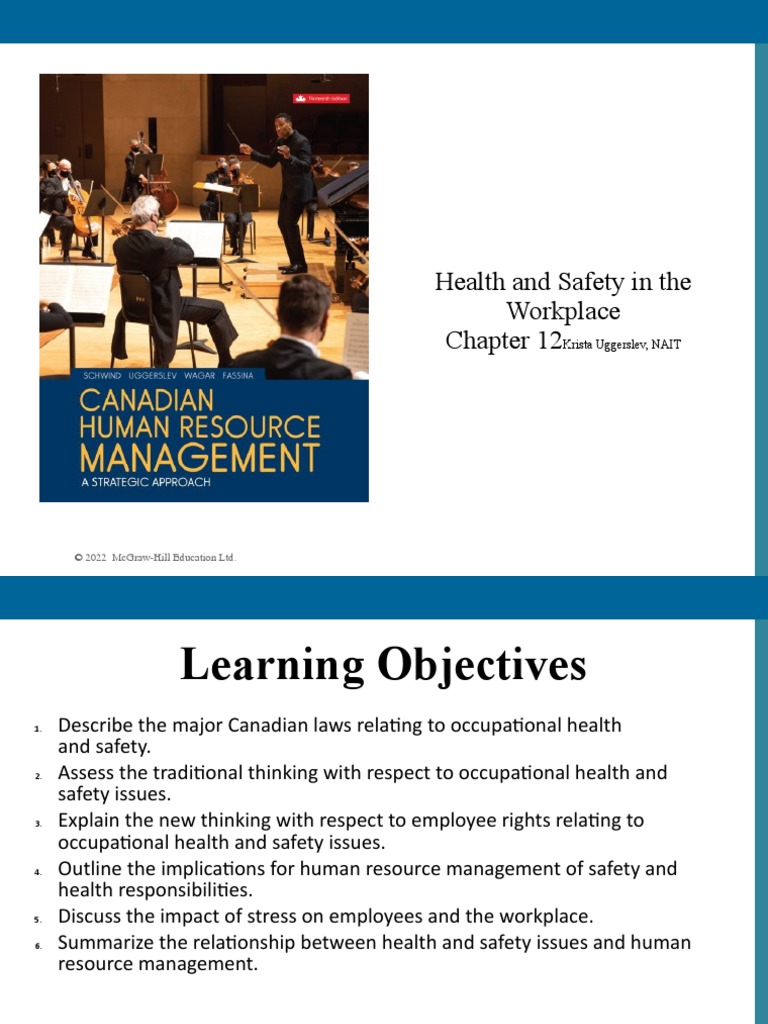 Chapter 12 Ensuring Safety and Health in The Workplace | PDF | Occupational Safety And Health ...