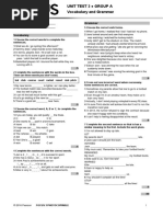 Focus 3 Unit 3 Test Worksheet 3 | PDF | English As A Second Or Foreign ...