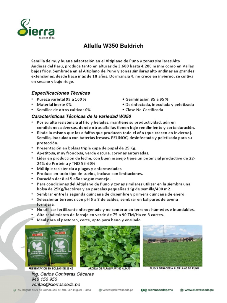FT - Alfalfa W350 Baldrich | PDF