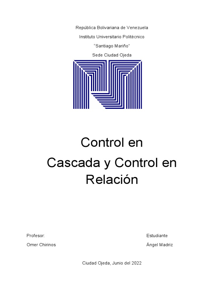 Control en Cascada 10% 2do Corte | PDF | Ingenieria Eléctrica ...