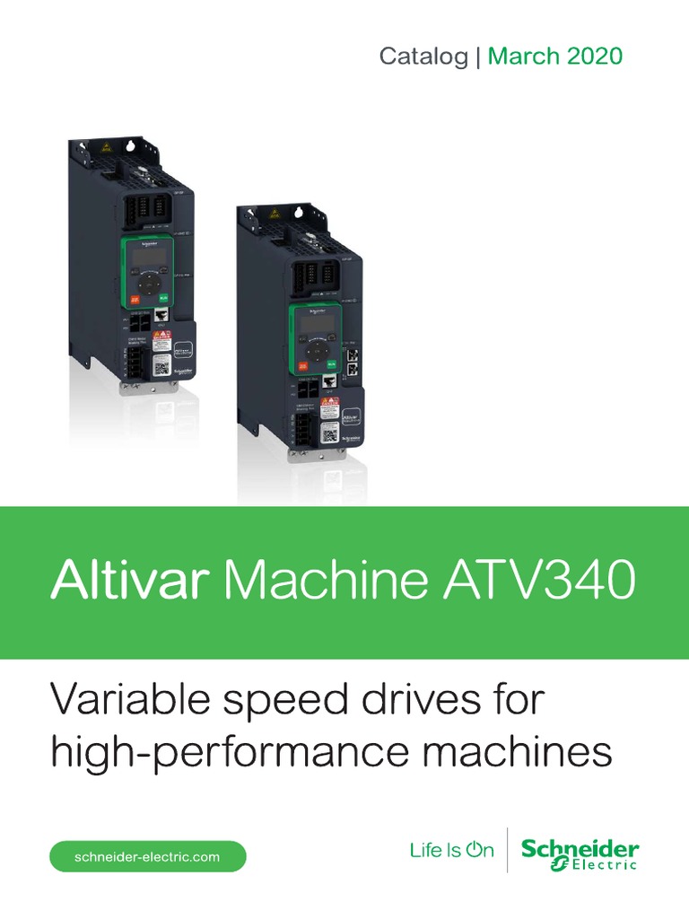 Altivar ATV340 | PDF | Electric Motor | Resistor