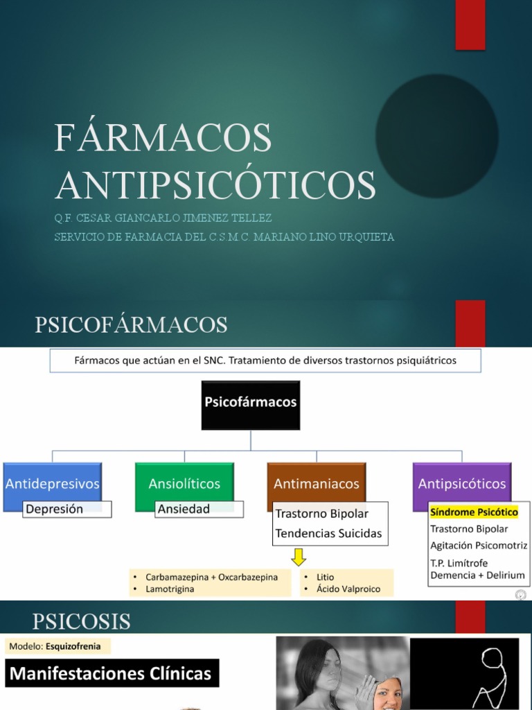 Fármacos Antipsicóticos | PDF