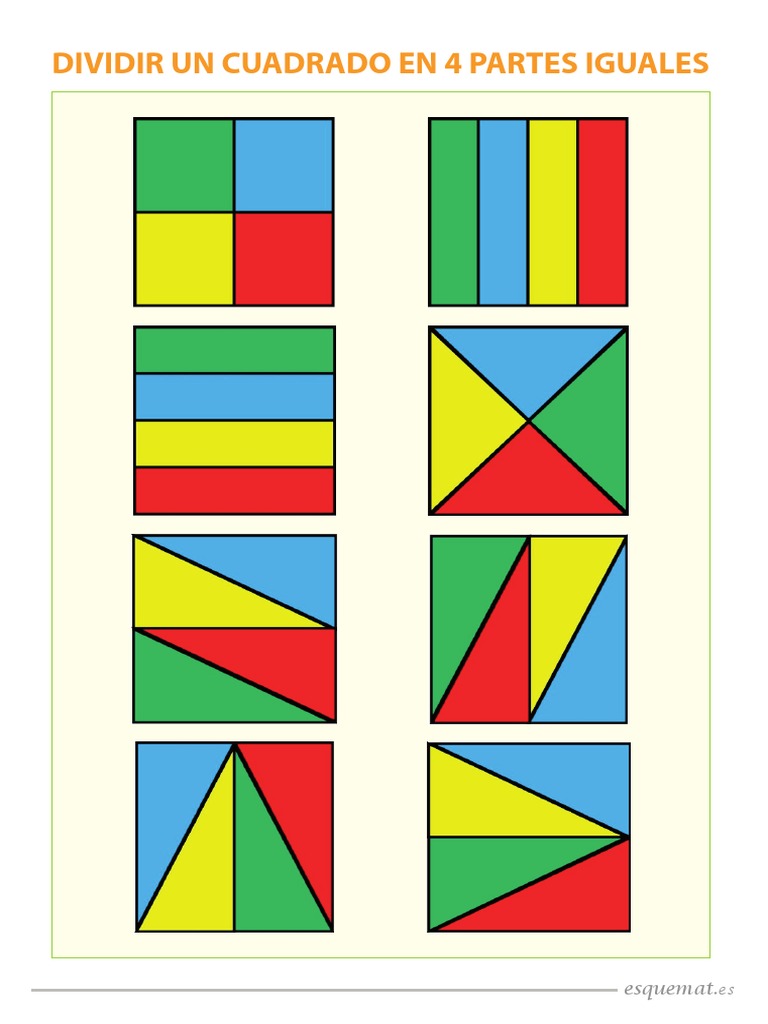 Dividir-Cuadrado-En 4 Partes | PDF