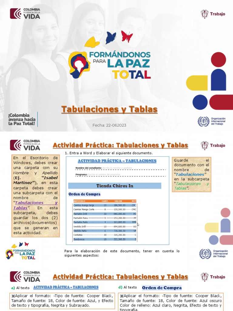 Actividad Práctica Tabulaciones y Tablas | PDF | Tipografía | Archivo de computadora