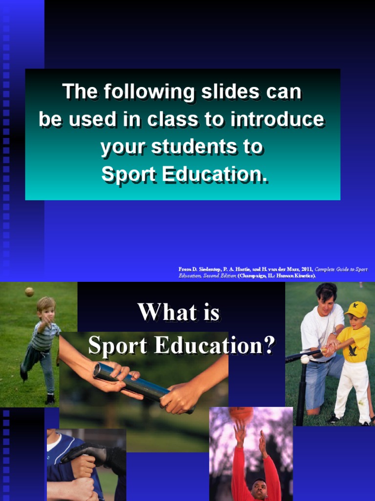 Introduction to Sport Education Concepts | PDF | Behavior Modification ...