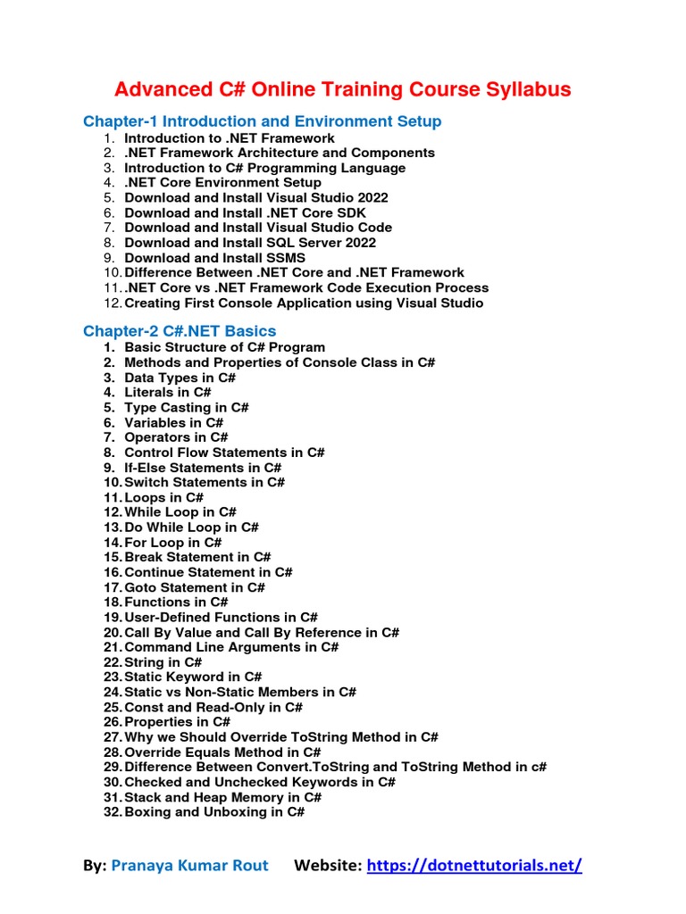 C# Topic | PDF | Method (Computer Programming) | Entity Framework