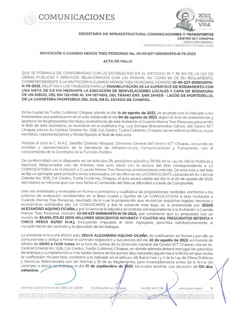 Acta de Fallo N79 2023 | PDF