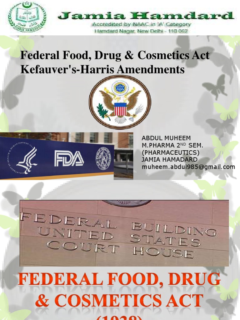 Drug Act USA | PDF | Federal Food | Food And Drug Administration