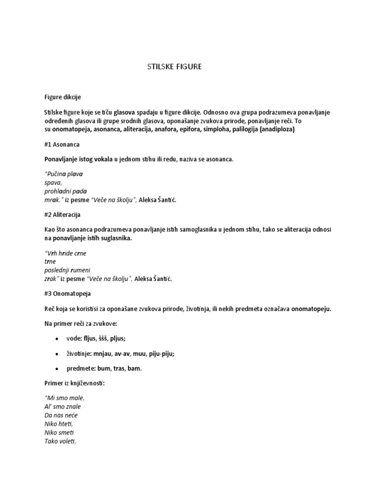 Stilske Figure | PDF