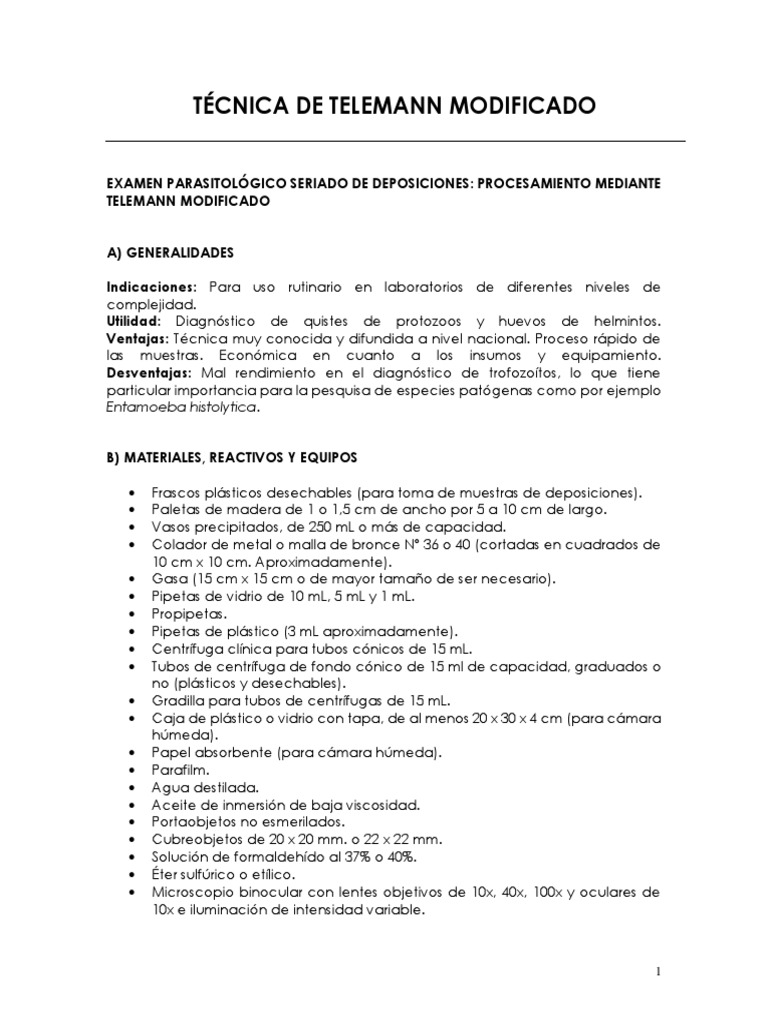 Técnica de Telemann Modificado | Descargar gratis PDF | Química