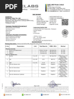 Drinking Water Test Report | PDF | Bacteria | Chemical Compounds
