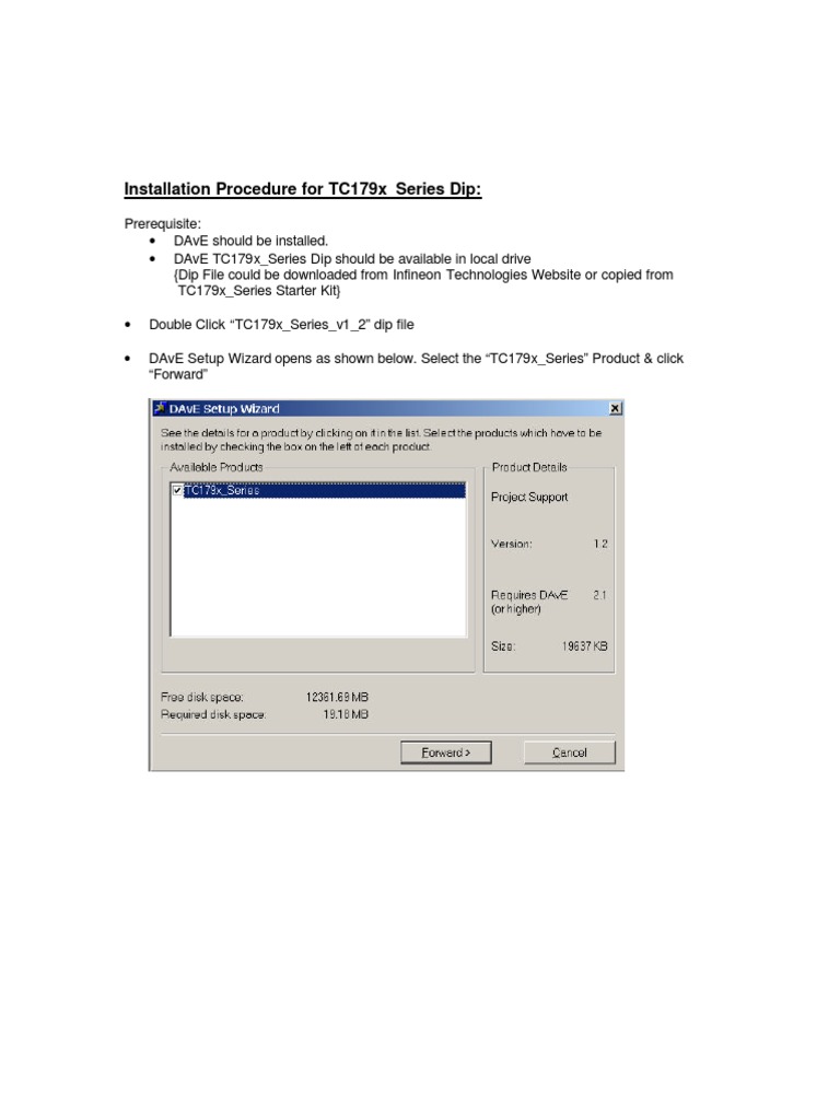 DAvE TC179x Series Dip Installation Procedure v1 2 | PDF