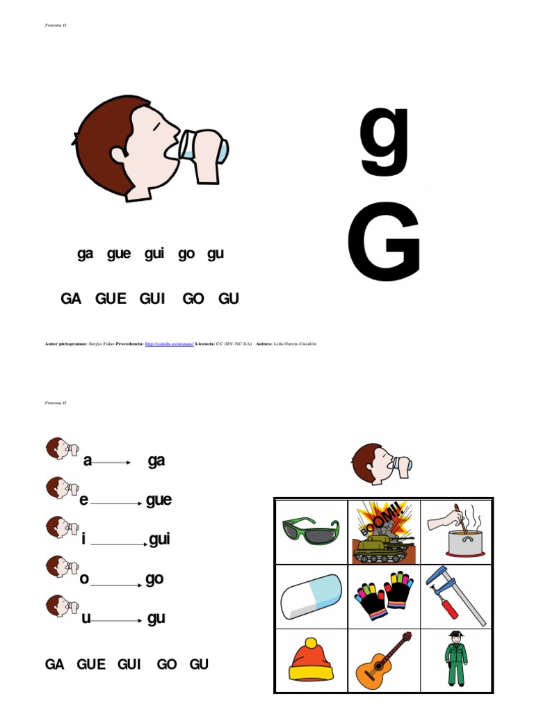 Presentacion Fonema G | PDF