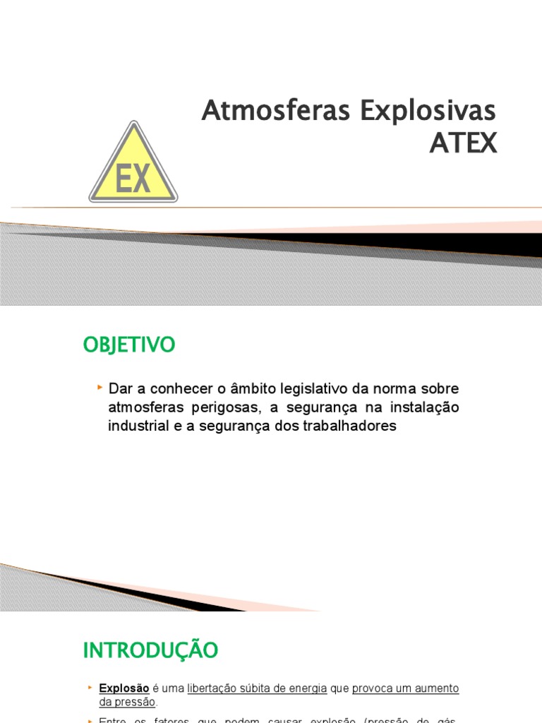 Formaao Atex | PDF | Explosão | Combustíveis
