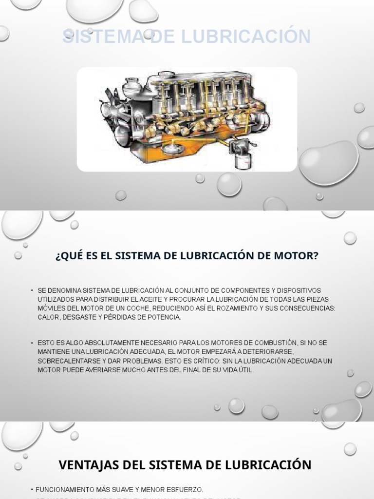 Sistema de Lubricación | PDF | Aceite de motor | Lubricante