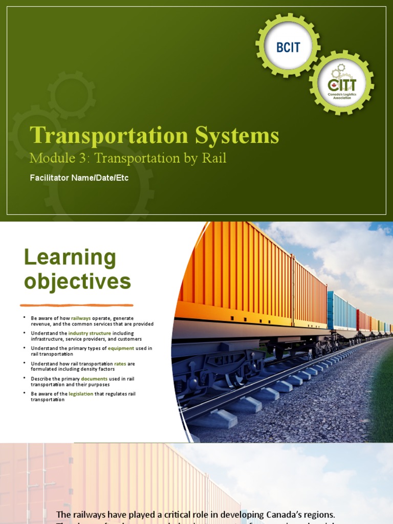 Rail Transportation Systems Overview | PDF | Cargo | Rail Transport