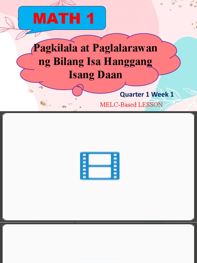 COT 1 in MATH 1 Q1 W1 Pagkilala at Paglalarawan NG Bilang Isa Hanggang ... COT 1 in MATH 1 Q1 W1 Pagkilala at Paglalarawan NG Bilang Isa Hanggang ...