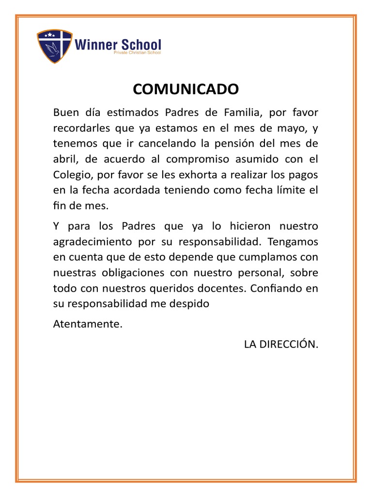 Comunicado | PDF