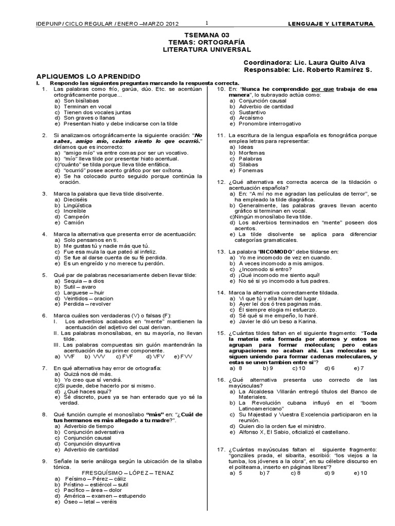 Lengua y Literatura Laura Quito Alva | Descargar gratis PDF | Palabra ...