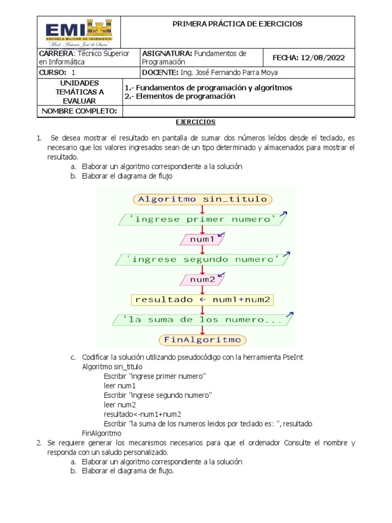 TP Programacion Completo | PDF | Algoritmos | Programación de computadoras