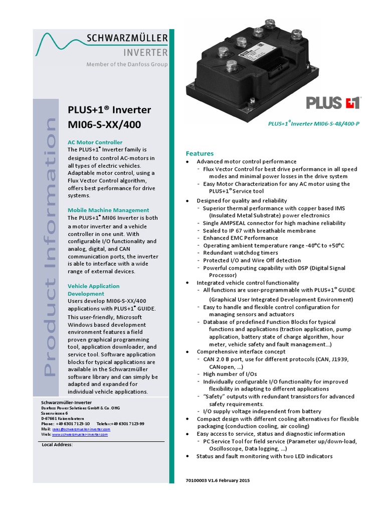 Product - Information - MI06-S-XX-400 V1.6 | PDF | Electric Motor ...
