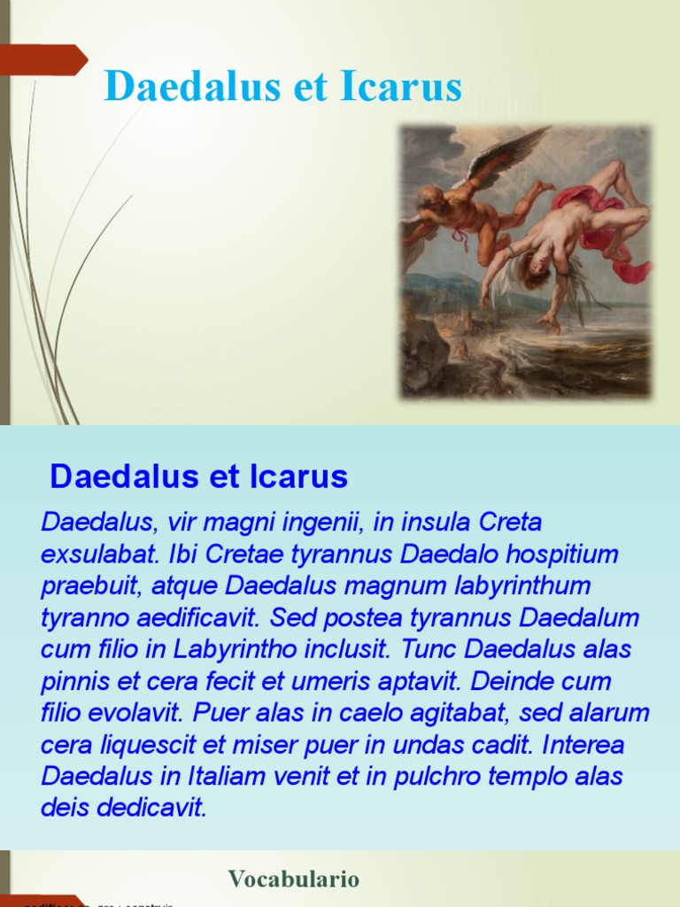 Daedalus Et Icarus (Latín) | PDF