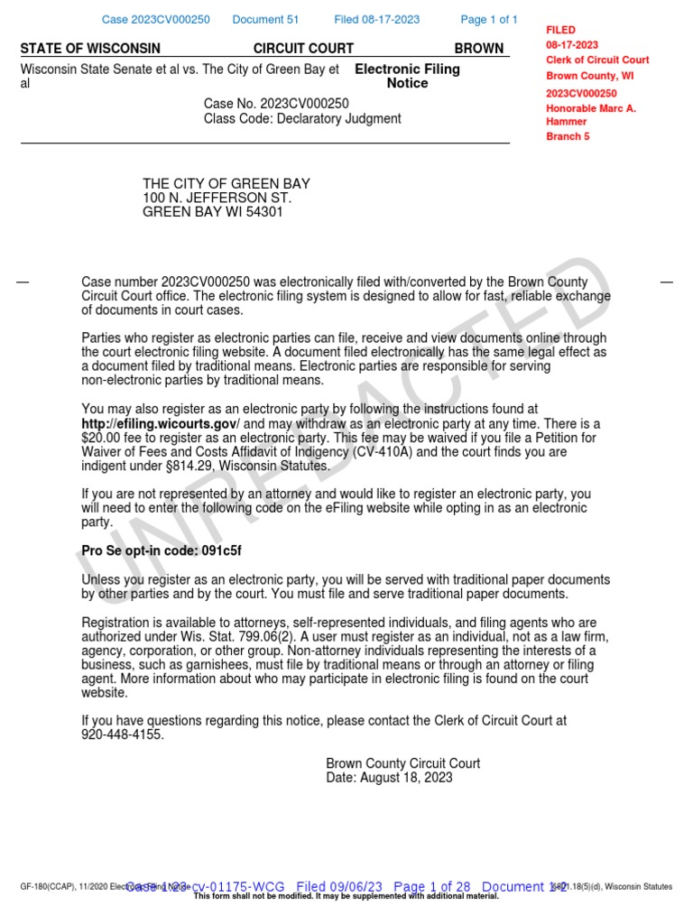 Federal Lawsuit Over Microphones at Green Bay City Hall | PDF | Fourth Amendment To The United ...