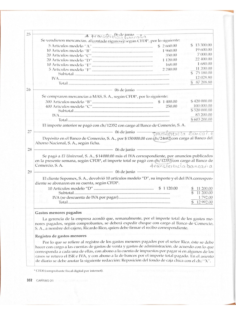 Practica Conta - 25 A Fin | PDF