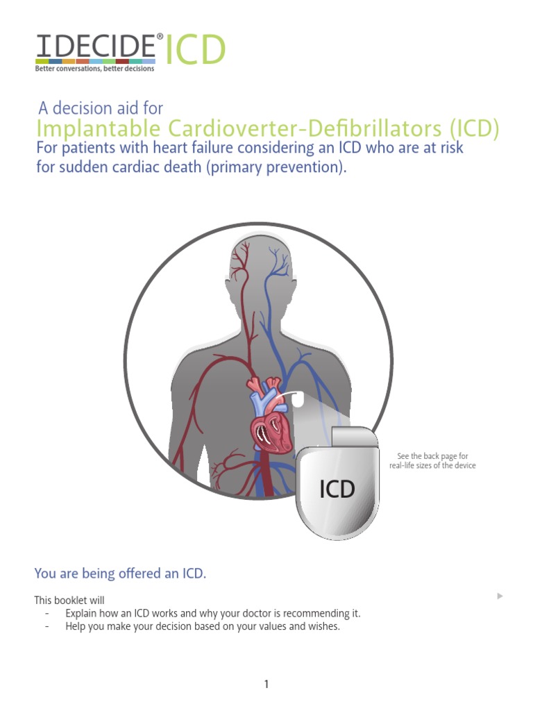 ICD - Implantable Cardioverter Defibrillator | PDF | Cardiac Arrest ...