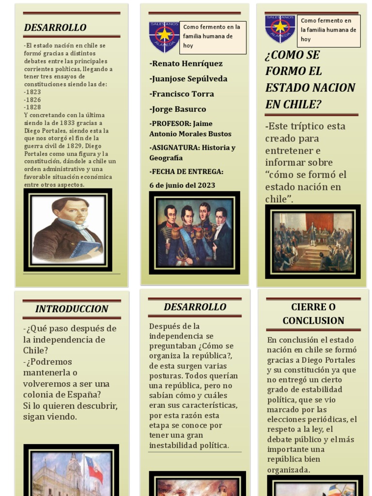 Triptico Historia | PDF | Historia