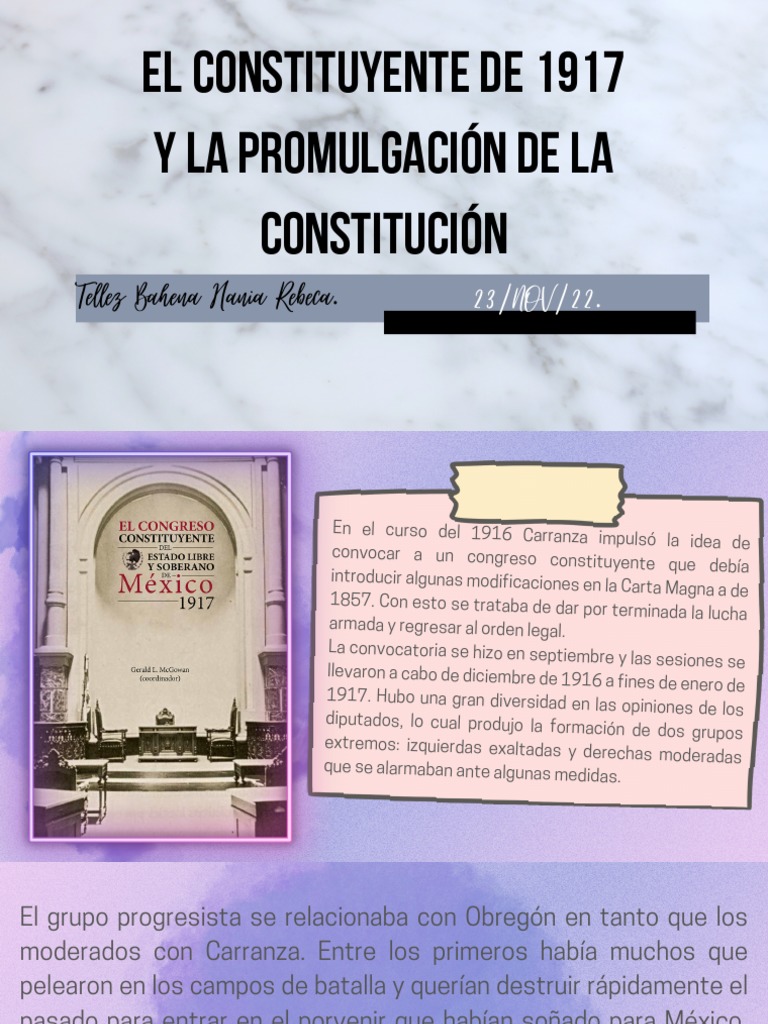 Promulgación de la Constitución de 1917 | PDF | Constitución | Gobierno