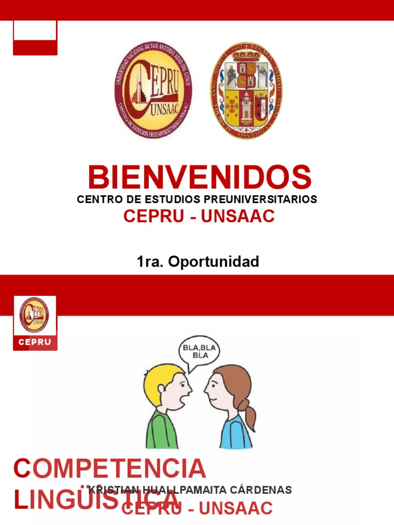 CEPRU - Lenguaje Humano | PDF | Habla | Palabra