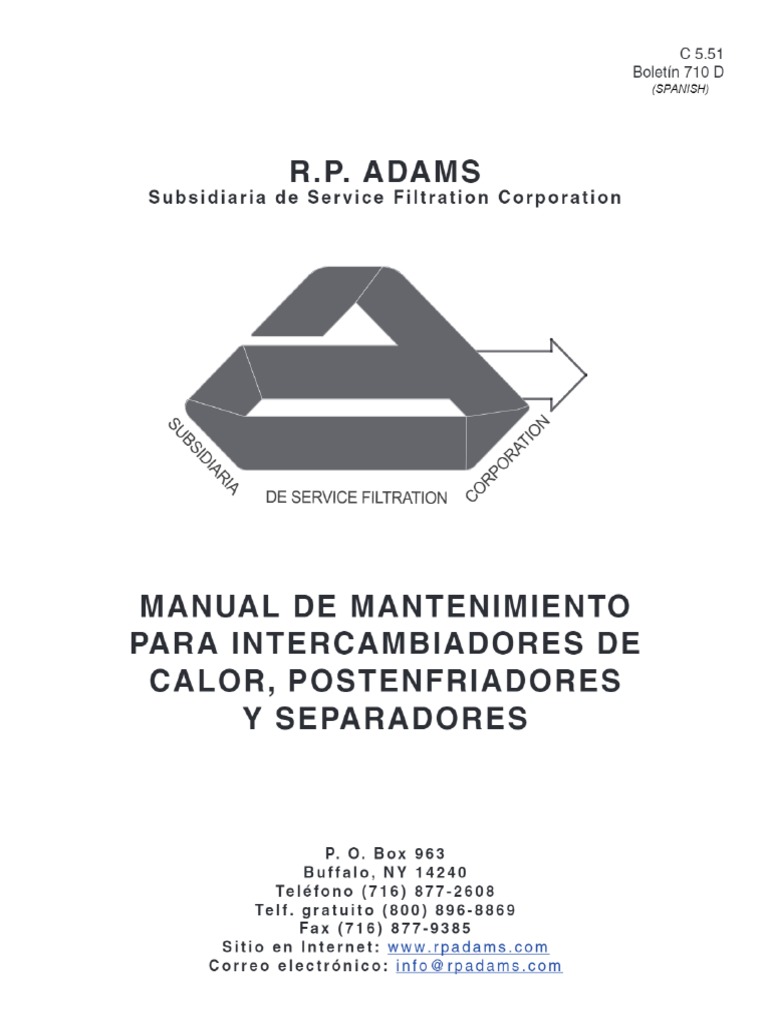 Intercambiadores R.P. Adams | PDF