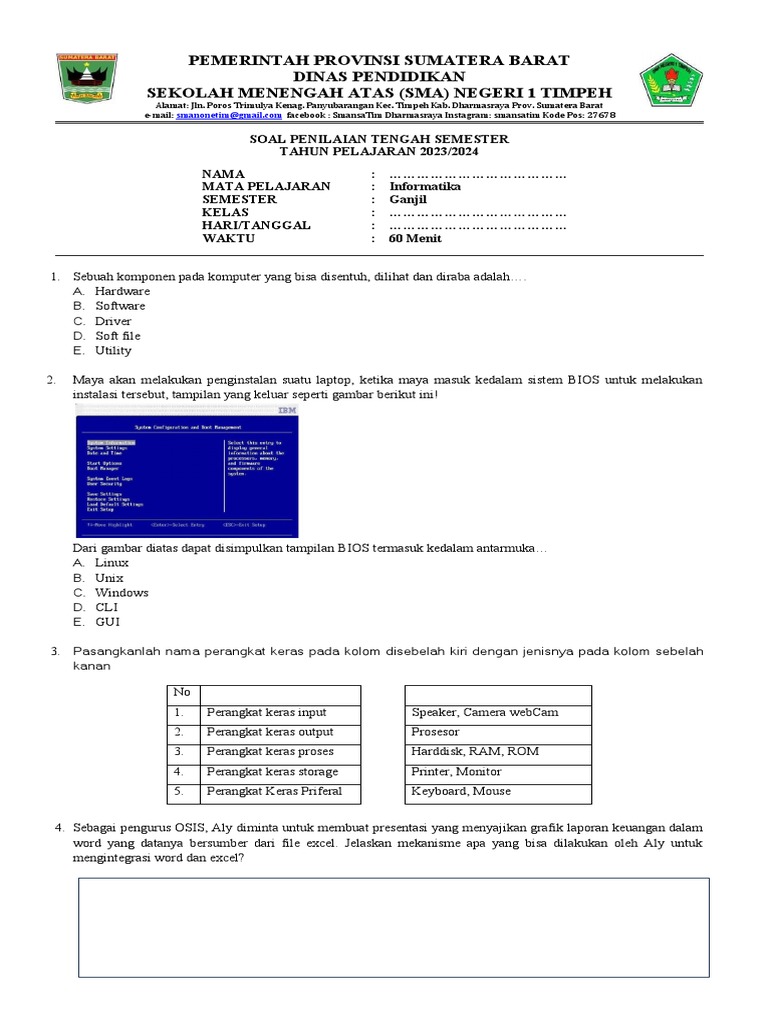 Soal Informatika | PDF