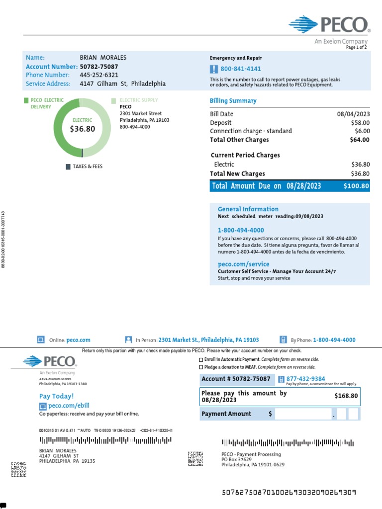 Brian Morales Bil Aug | PDF | Service Industries