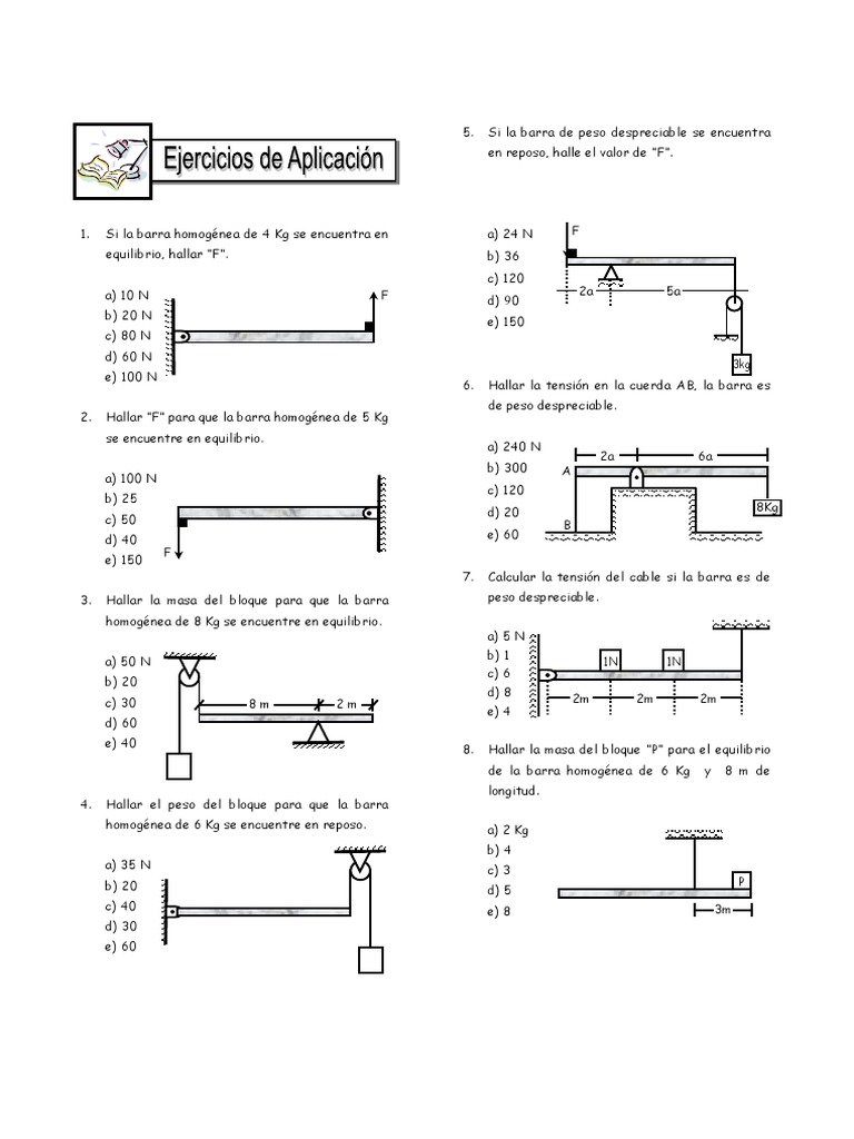 Momento de Una Fuerza | PDF | Masa