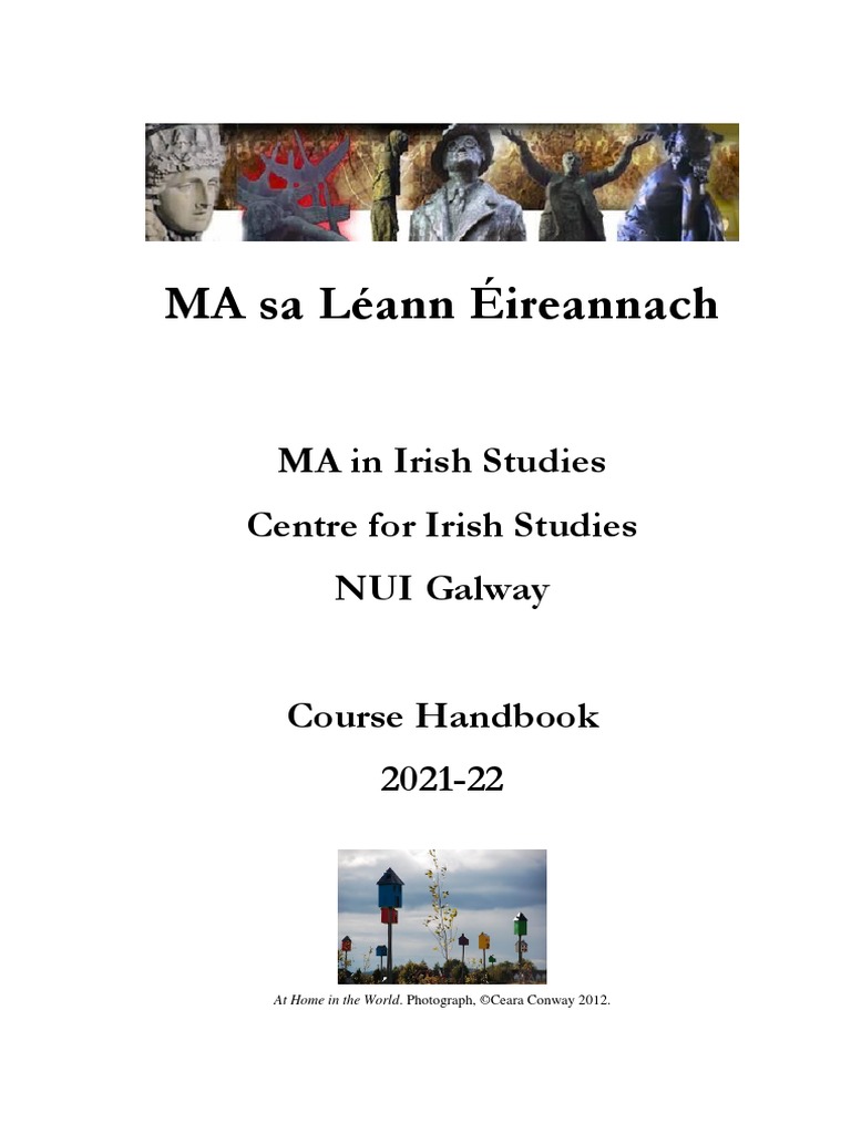 MA in Irish Studies Course Handbook 2021 22 | PDF | Thesis | Plagiarism