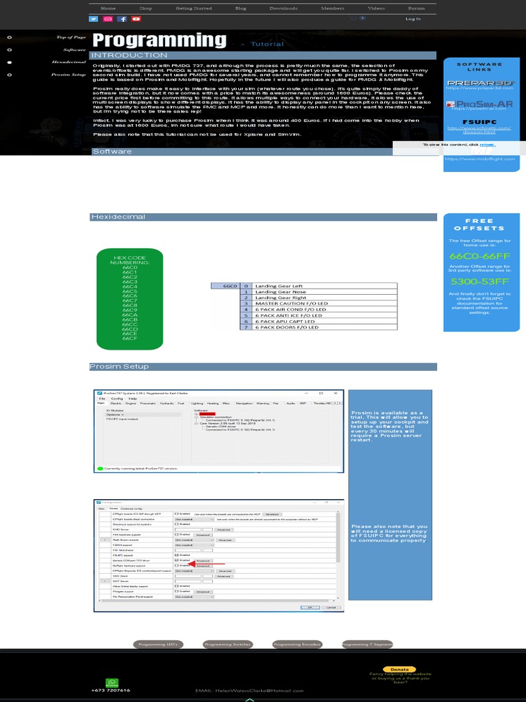 Programming With Mobiflight & Prosim - The Sim | Download Free PDF | Computing | Information ...