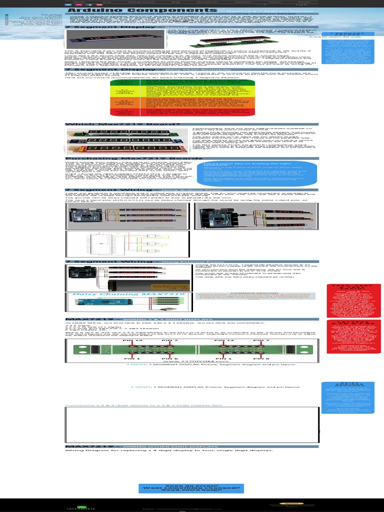 Wiring 7 Segement Displays To Arduino - The Sim | PDF | Arduino | Printed Circuit Board