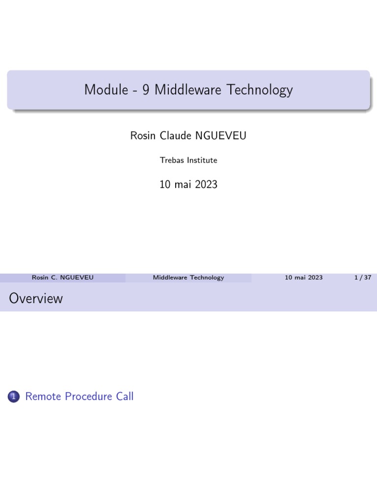2-Module 9 Middleware Technology-7 | PDF | Port (Computer Networking ...
