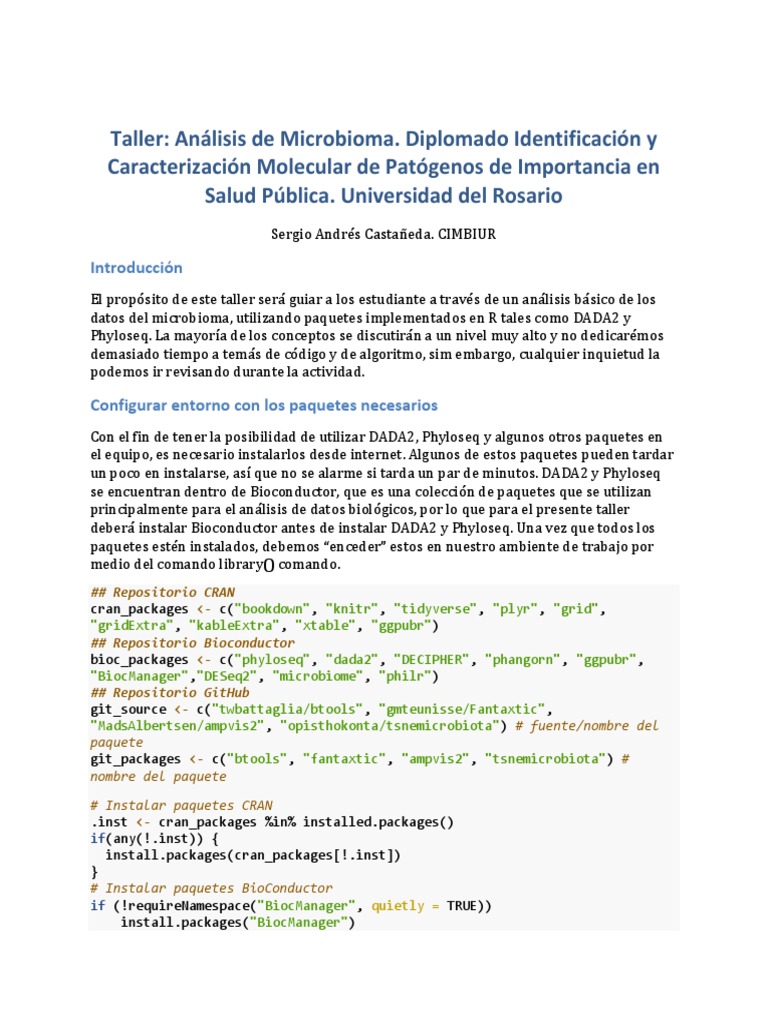 Tutorial DADA2 | PDF | Informática