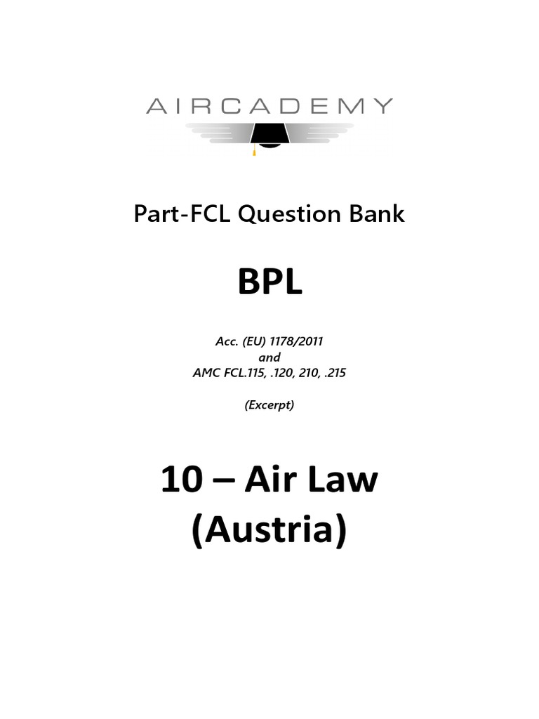 Ecqb PPL 10 Alw BPL at en | PDF | Visual Flight Rules | Air Traffic Control