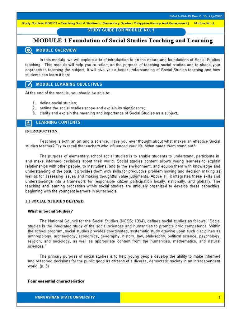 EGE 3 Module 1 | PDF | Learning | Science