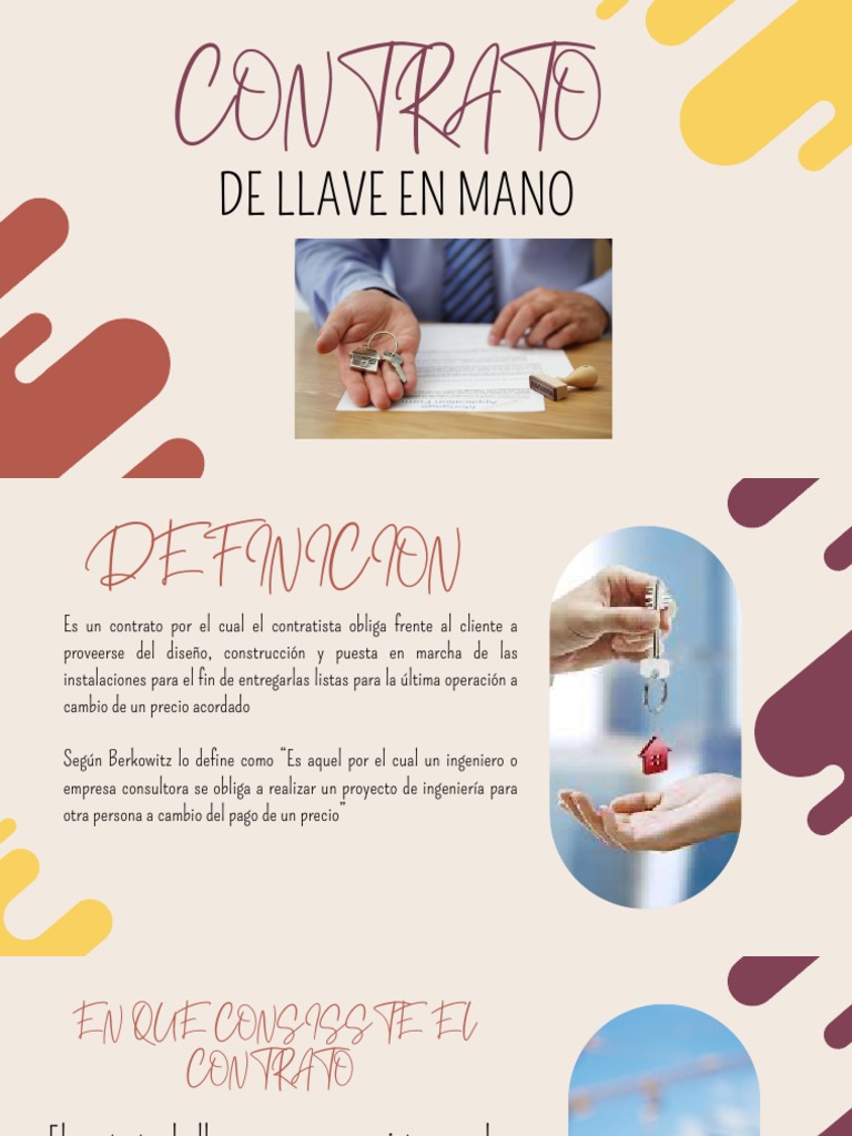 Contrato Llave en Mano | PDF | Contratista general | Diseño