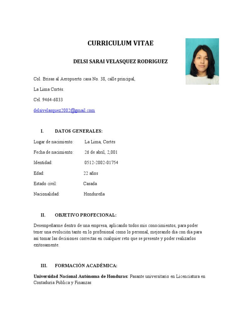 Formato de Currículum | PDF