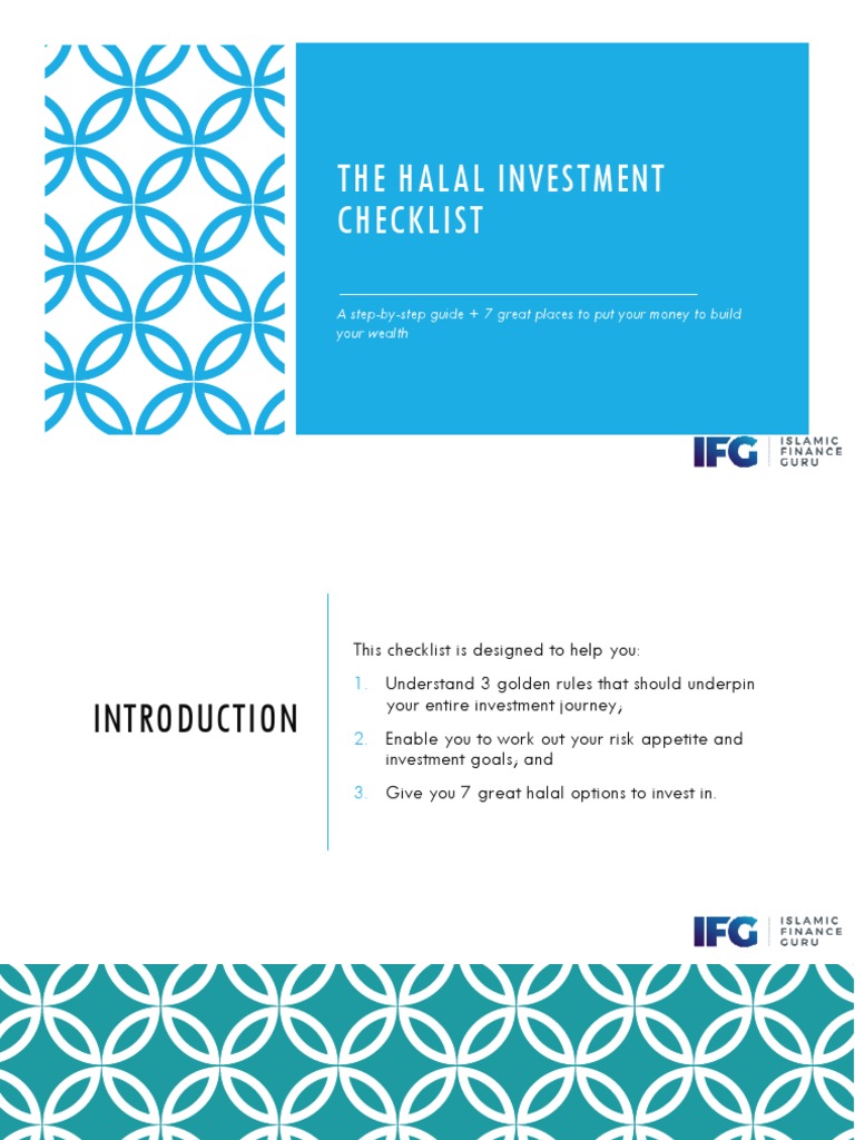 The_Halal_Investment_Checklist_V5 | PDF | Investing | Islamic Banking ...