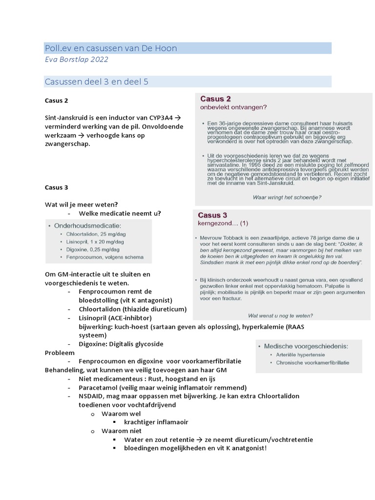 Farmaco - Poll & Casus | PDF
